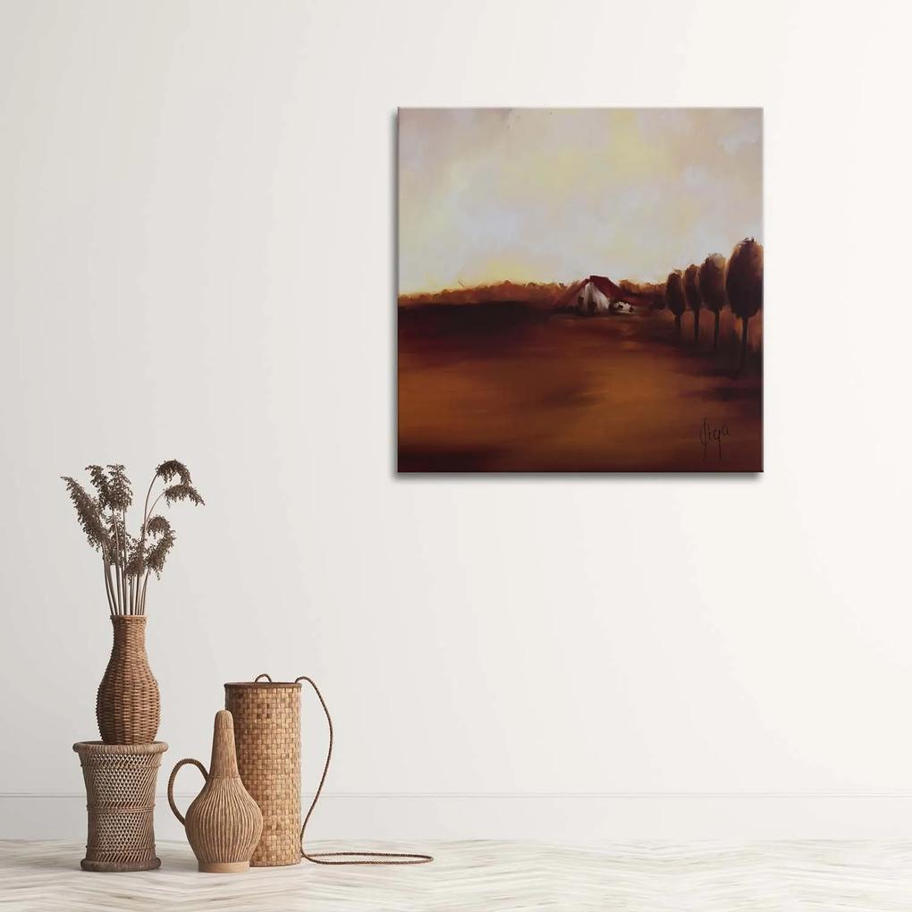 Gario Obraz na plátně Podzimní pohled na krajinu Rozměry: 30 x 30 cm
