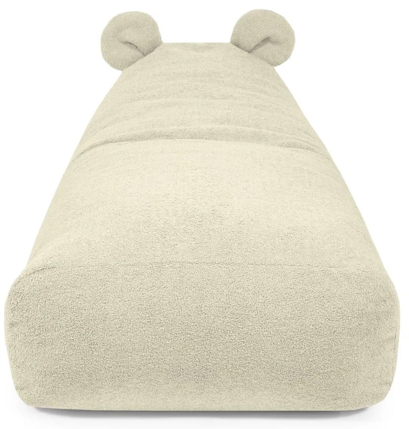 Hnědý dětský sedací vak z textilie bouclé Snug 130 Bear – SLOWDOWN