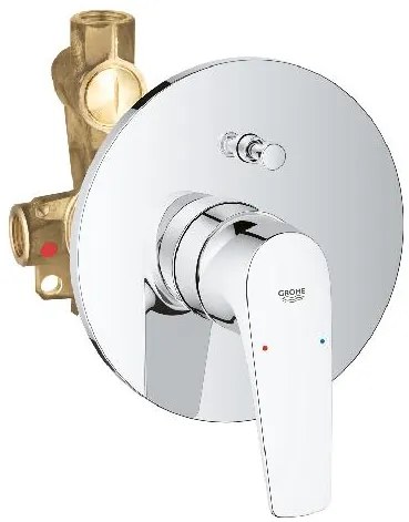 Grohe BauFlow - Vanová baterie pod omítku, s tělesem, chrom 29113000