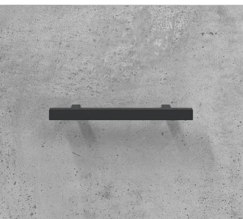 Skříň highboard betonově šedá 69,5x34x180 cm kompozitní dřevo,  3199773