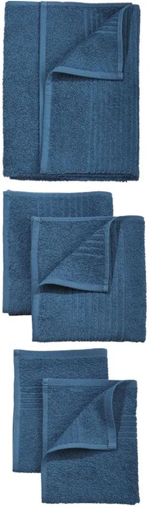 MIOMARE® Sada froté ručníků, 6dílná (tmavě modrá), Barva: tmavě modrá - 4050069061654