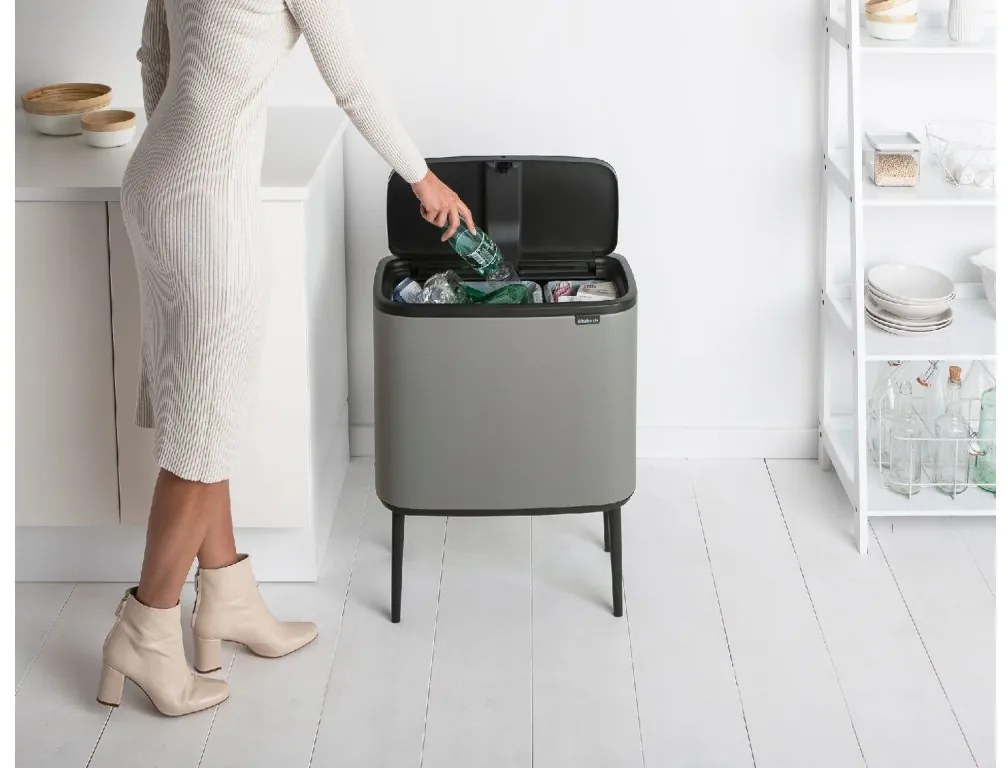 Brabantia BO Touch Bin 11+23L minerální šedá