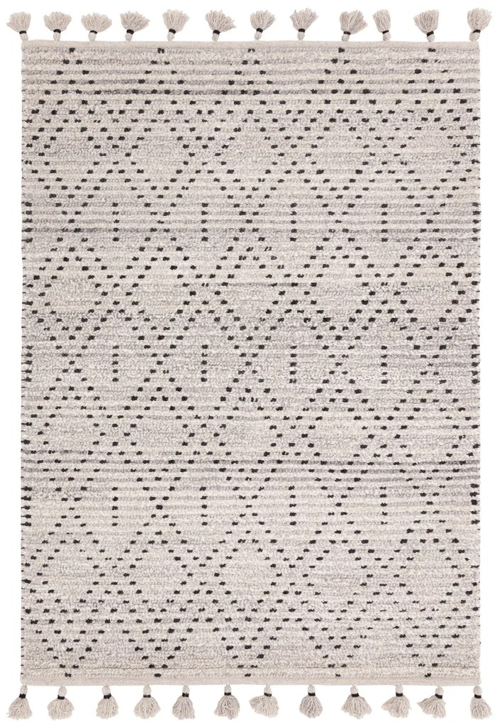 Tribeca Design Kusový koberec Livan Grey Black Diamond Rozměry: 120x170 cm