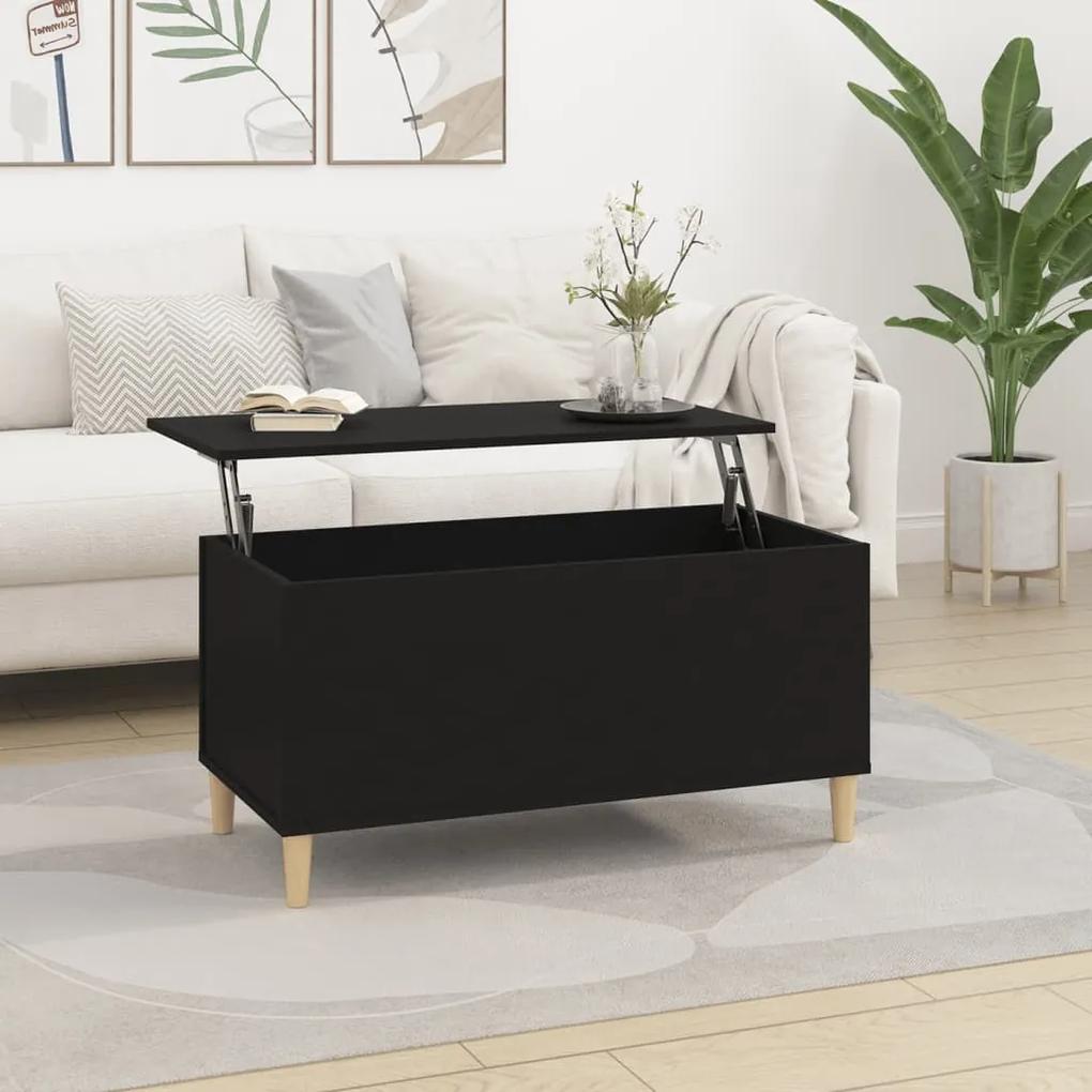 vidaXL Konferenční stolek 90 x 44,5 x 45 cm kompozitní dřevo [819584] Barva: Bílá