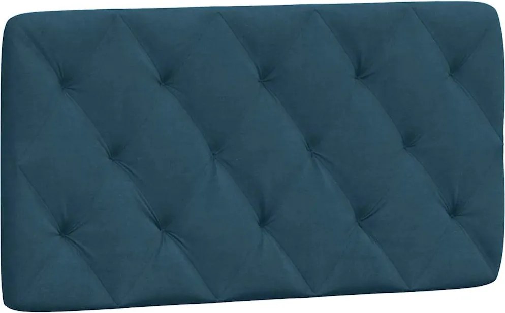 Postel s matrací modrá 100 x 200 cm samet 3208644
