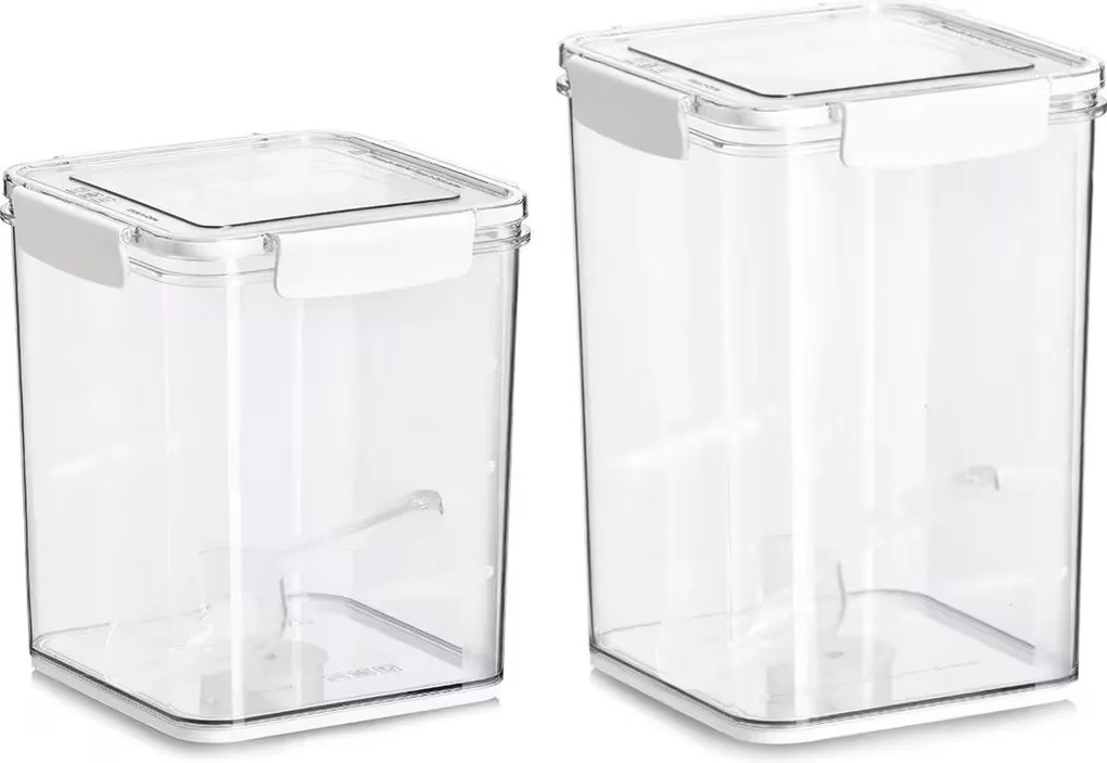 Zeller Present Dóza na potraviny s 4 klipy, včetně odměrky, 5100 ml, COMPACTA