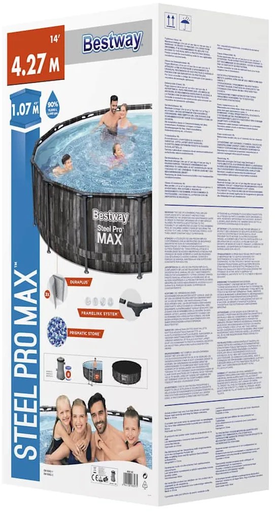 Bestway Bazénový set Steel Pro MAX kulatý 427 x 107 cm