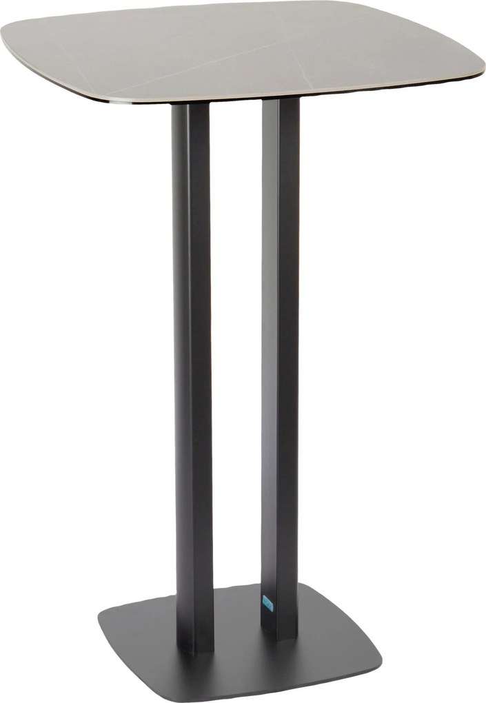 XXXLutz BAROVÝ STŮL, šedá, černá, 70/70/105 cm Novel - Barové stoly - 001261002203