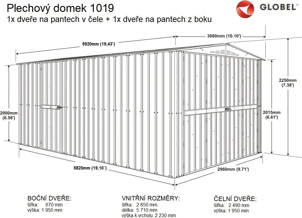 LANIT PLAST, s.r.o. domek GLOBEL 1019 ANTRACIT LG2531