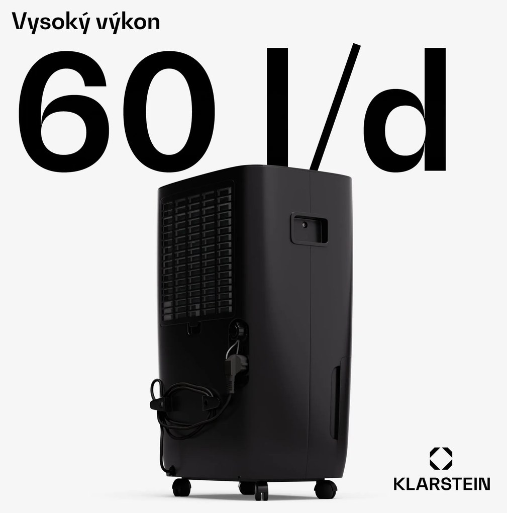 Klarstein DryFy Pro Connect Smart, Odvlhčovač vzduchu, Wi-Fi, Komprese, 60 l / 24 h, 45–65 m²