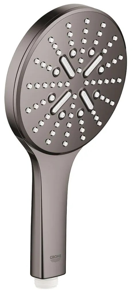 Grohe Rainshower SmartActive - Sprchová hlavice 130 9,5 l/min, 3 proudy, Hard Graphite 26574A00