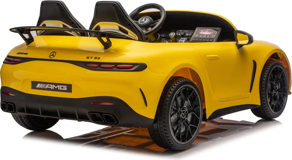 LEAN CARS Elektrické autíčko Mercedes GT63 AMG DK-GT63 24V LCD žluté