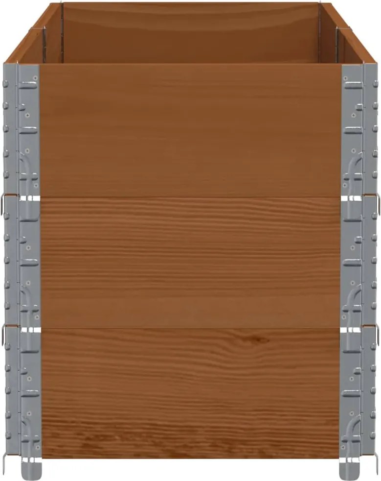 Zahradní truhlík hnědý 150 x 50 cm masivní borové dřevo 3295438
