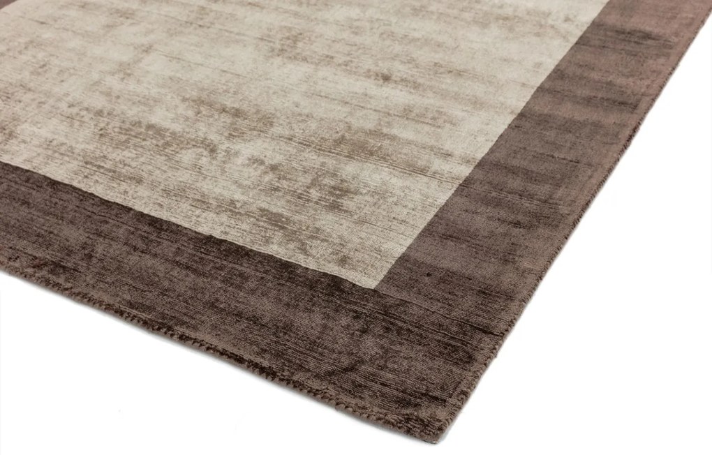Hnědý koberec Ife Border Choco Mocha Rozměry: 120x170 cm