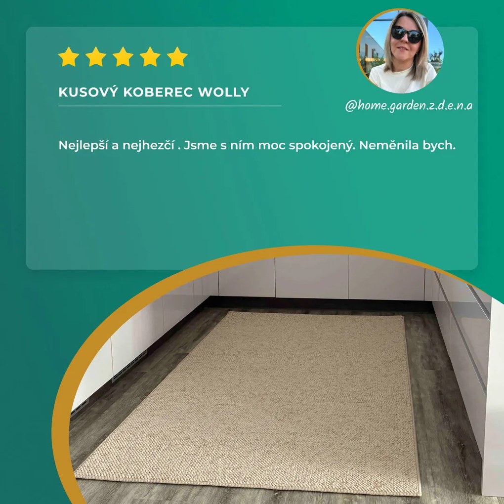 BT Carpet, Běhoun Wolly 102843, 80x200, bílá, ložnice