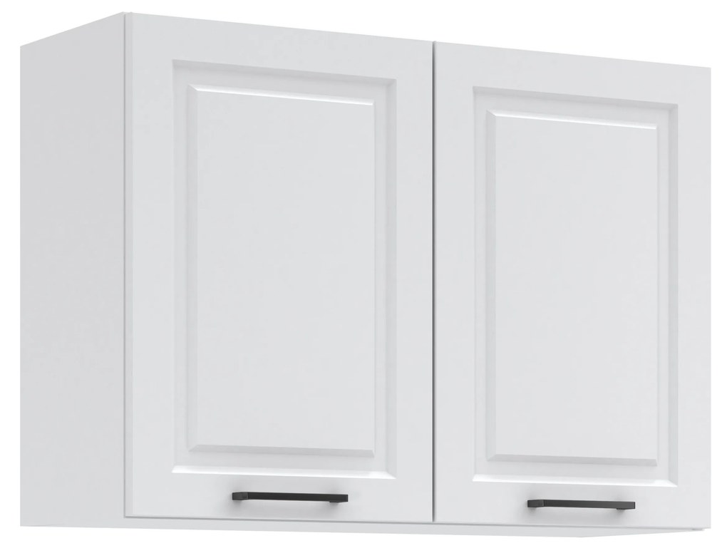 Kuchyňská skříňka ASTA, horní skříňka dvoudvéřová 80cm, bílá mat