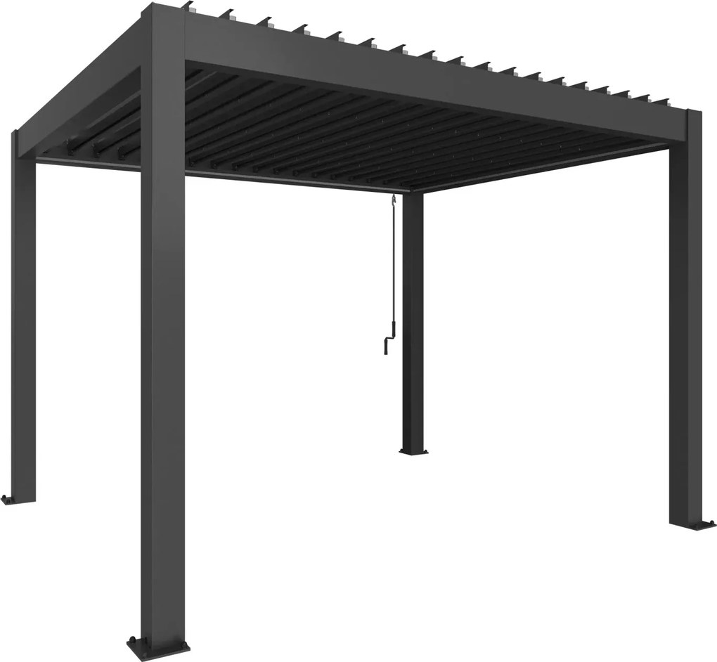 Biohort Pergola 3 x 3,5 tmavě šedá 312 x 367,5 cm