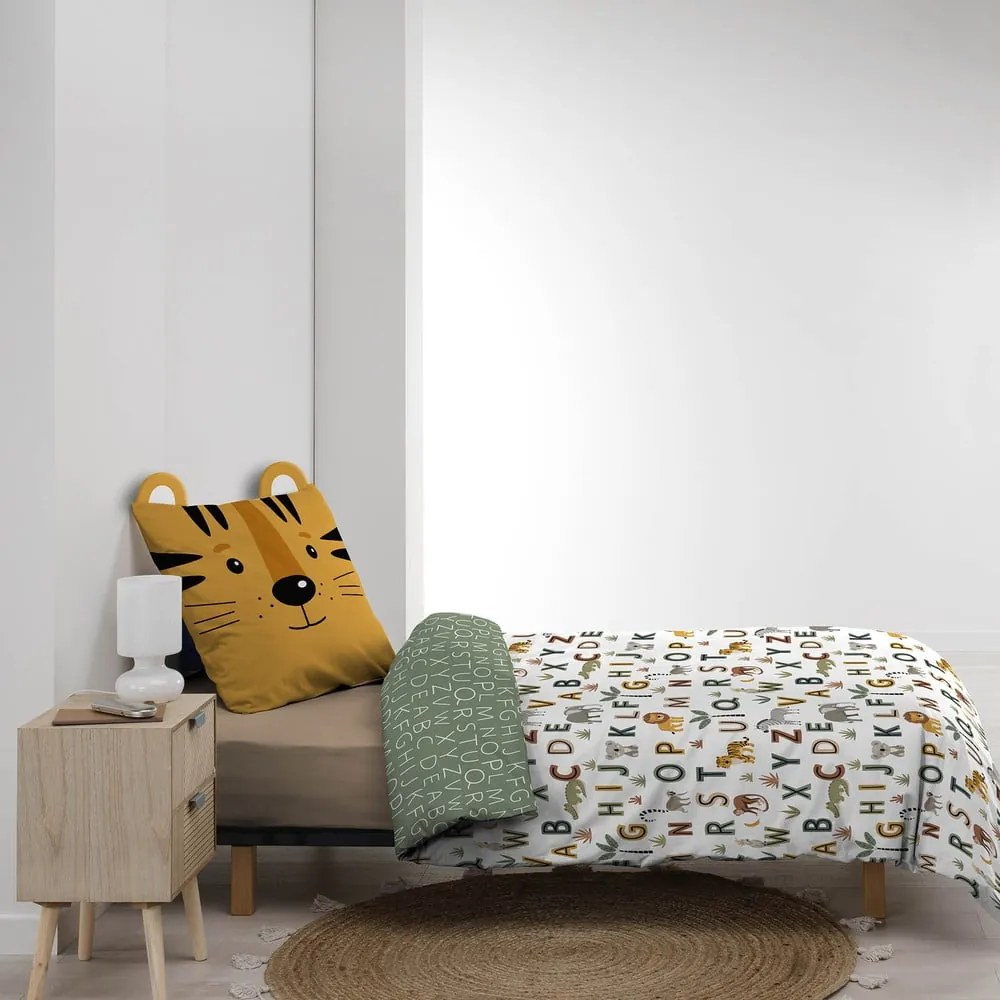 Bavlněné dětské povlečení na jednolůžko 140x200 cm Tigry – douceur d'intérieur