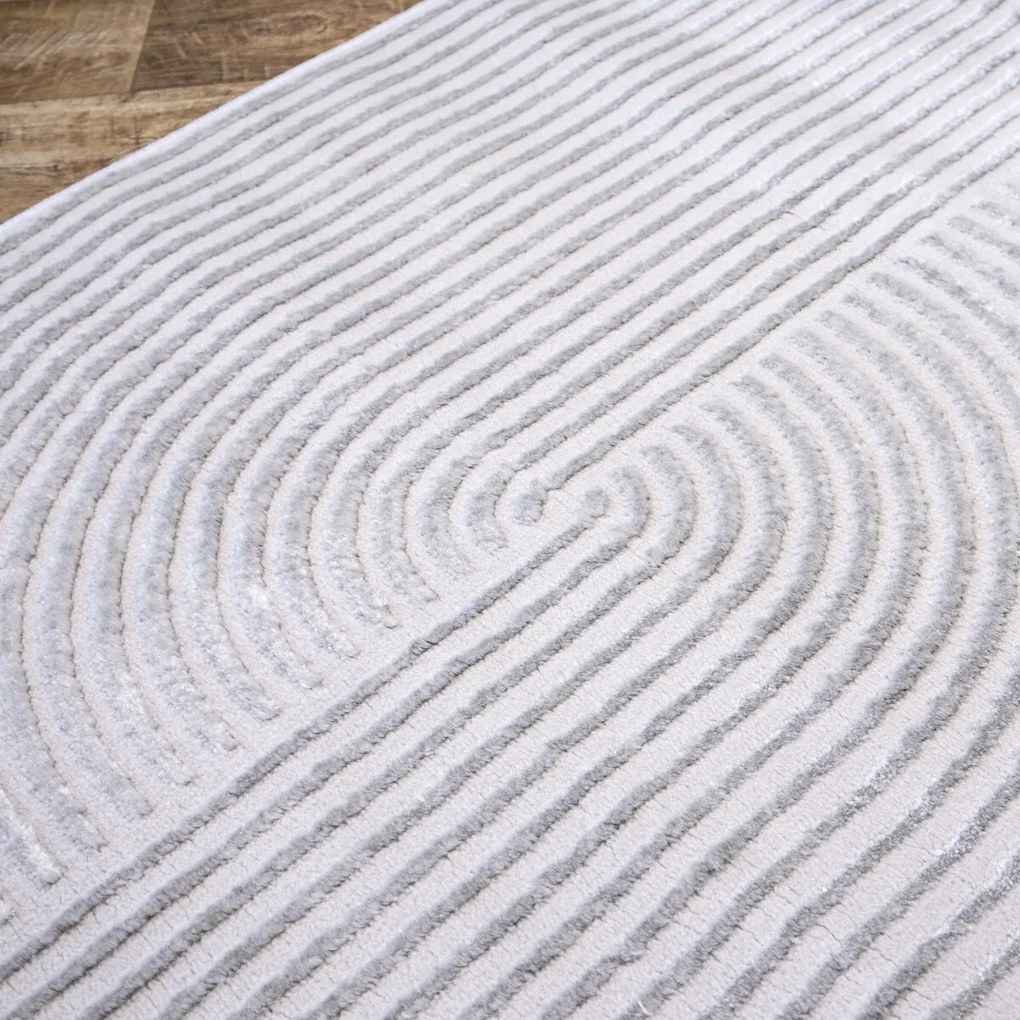 Angel Carpet, Kusový koberec Zafiro 19 Grey, 160x230, šedá, kancelář