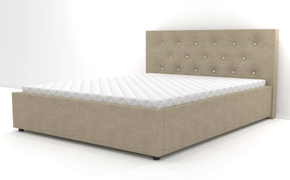Eureka Čalouněná postel "PORTOFINO DIAMANTE" 160 x 200 Bari 24 Bari