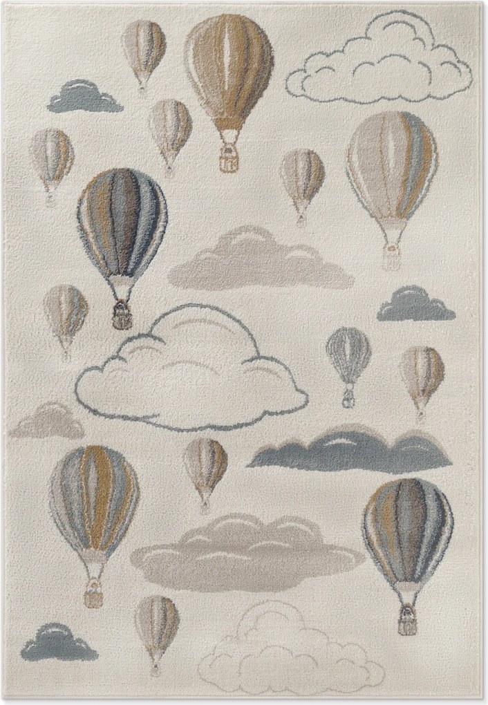 Hanse Home, Dětský koberec Adventures 106209 Cream Multicolor, 160x235, vícebarevná, dětský pokoj
