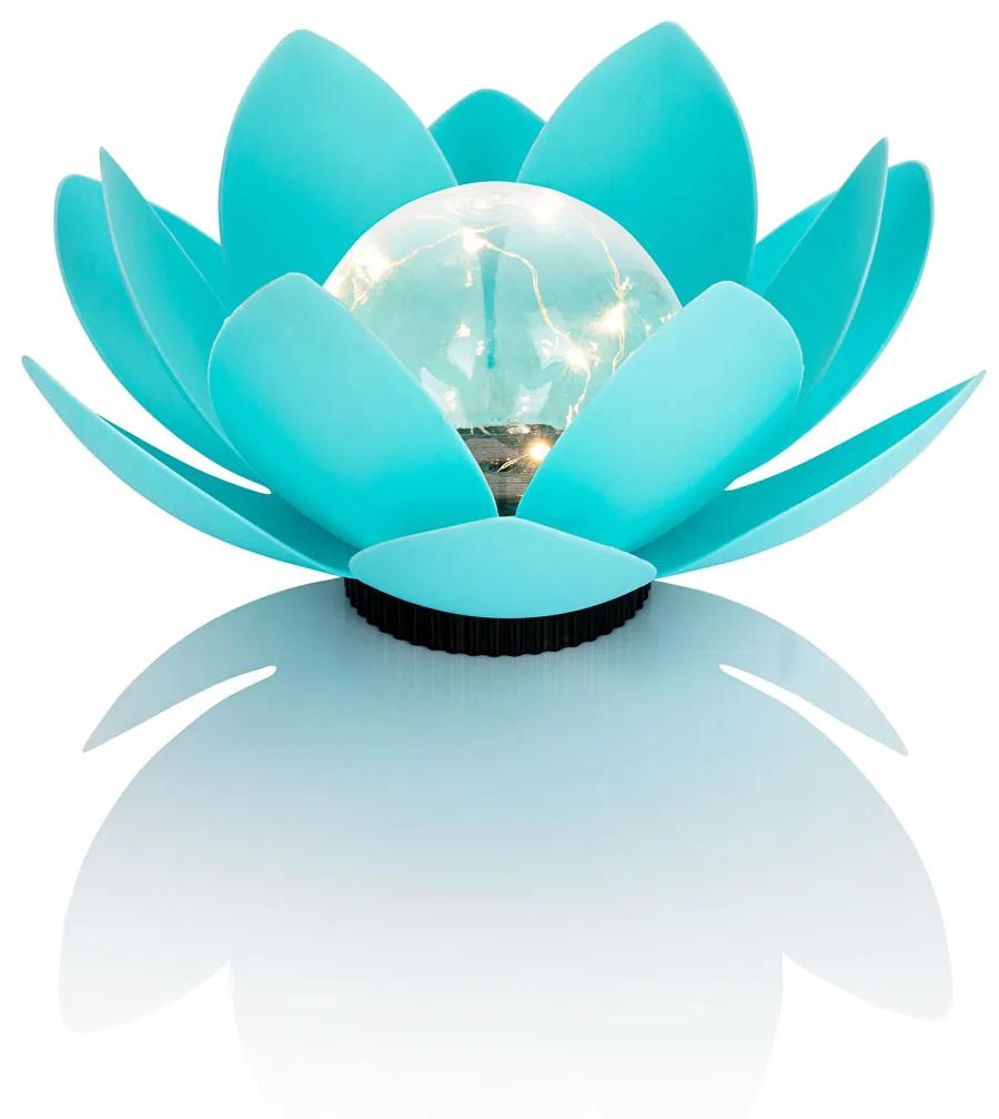 Weltbild Solární plovoucí dekorace Lotus, tyrkysová