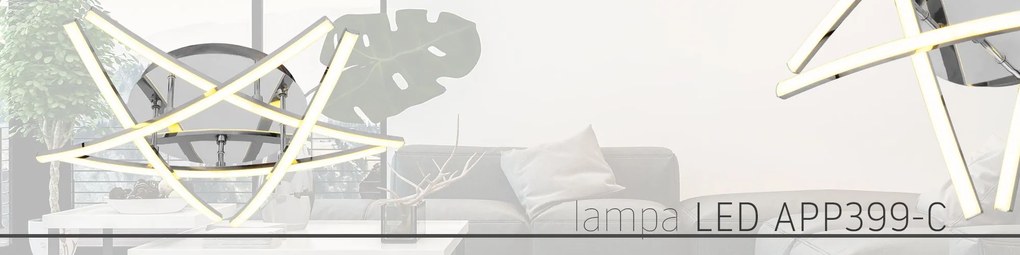 Toolight - Moderní stropní LED svítilna APP399-C, chrom, OSW-06915