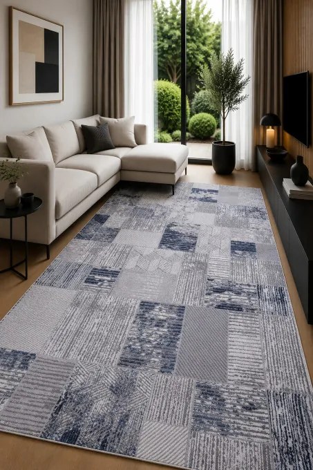 Koberec HOME 384 GREY / NAVY