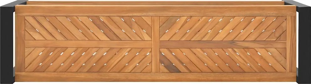 Lavice 120 cm masivní teakové dřevo 325274