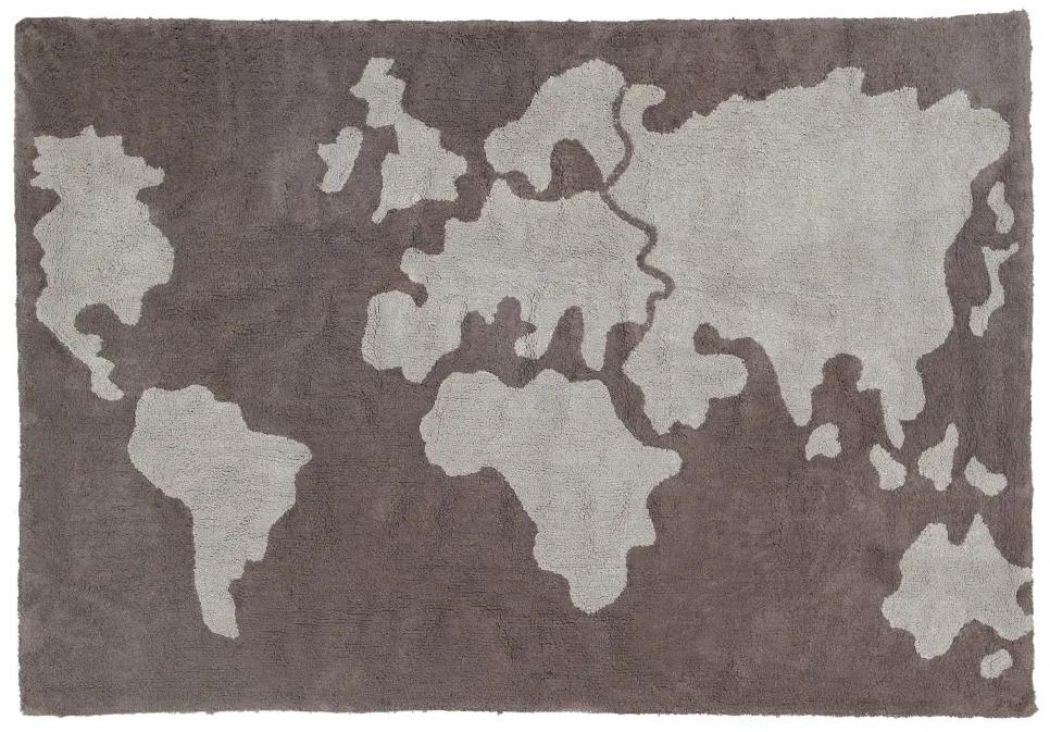 Lorena Canals koberce Bio koberec kusový, ručně tkaný World Map 140x200