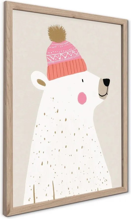Dětský obrázek 30x40 cm White Bear – Styler