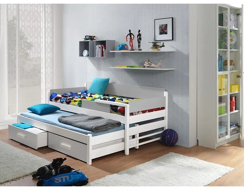 Dětská postel Cyprus 80, Matrace: ne, Barva: bílá + trufel
