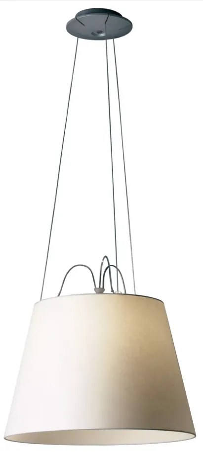 Artemide Tolomeo Mega sospensione 42, designové závěsné svítidlo, 1x21W E27, stínítka z pergamenu průměr 42cm