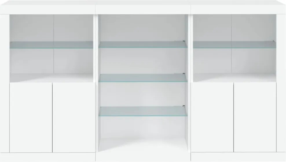 Příborník s LED osvětlením bílý 181,5 x 37 x 100 cm 3209177