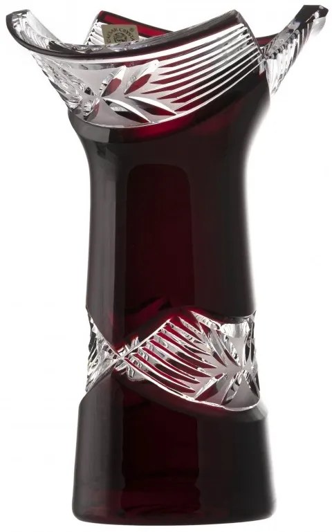 Váza Laurel tmavá, barva rubín, výška 184 mm