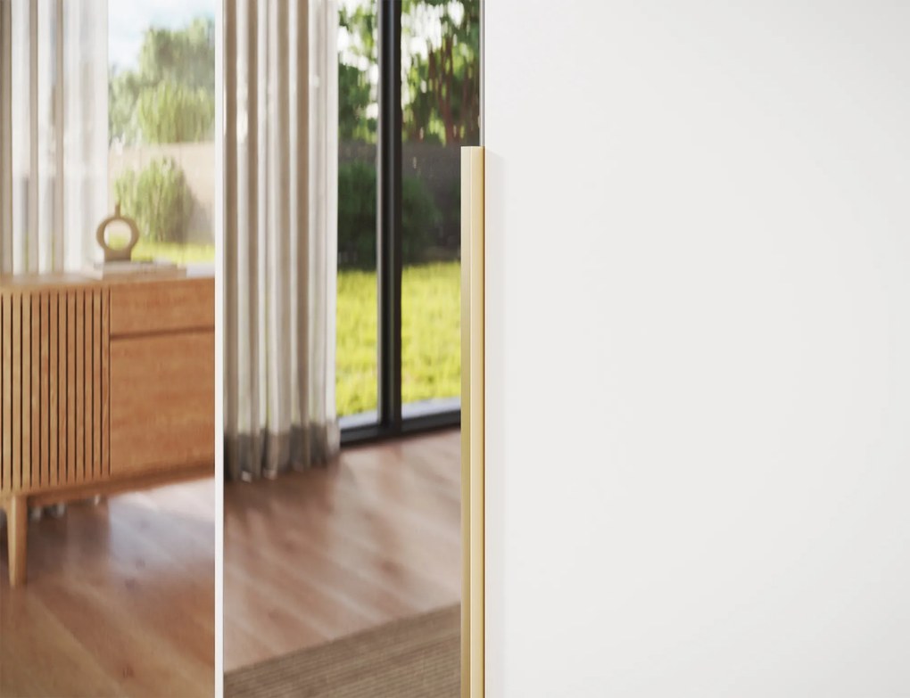 ADRK Furniture Alera II s nástavcem Skříň s otočnými dveřmi ADRK-W-ALER-100-WG