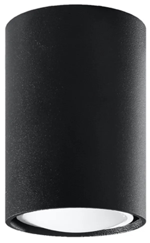 Stropní svítidlo Lagos, 1x černé kovové stínítko, (10 cm)