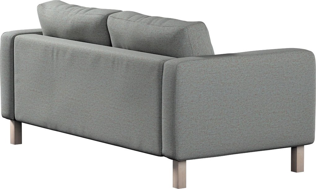 Potah na pohovku IKEA Karlstad 2-místná, nerozkládací, krátký barva modrá látka pletený vzor