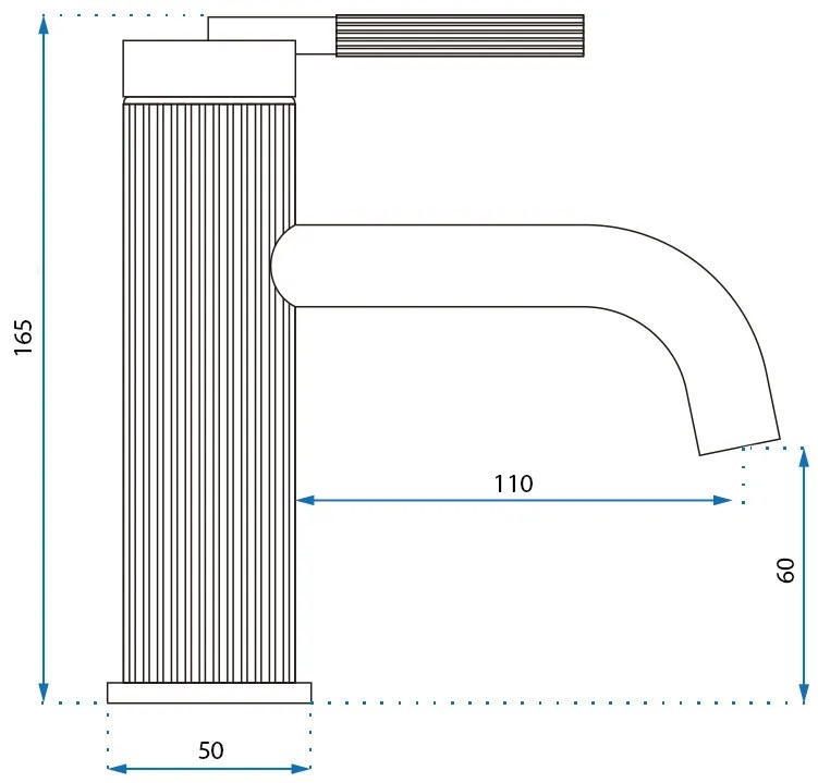 Umyvadlová baterie REA ARGON nízká, zlatá
