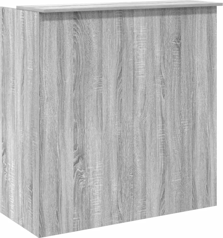 Recepční stůl šedý sonoma 100x50x103,5 cm kompozitní dřevo 3324165