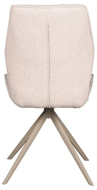 LABEL51 Jídelní židle COMFY bouclé světlá DX-74.001