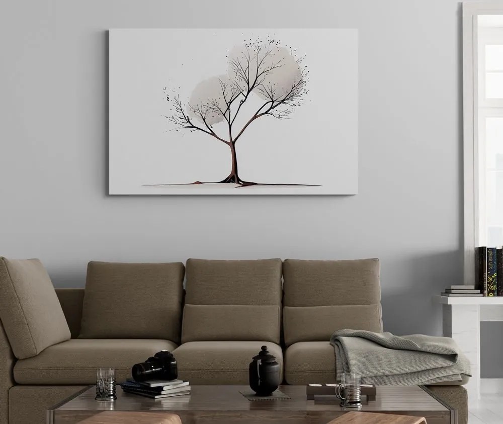 Obraz minimalistický strom bez listí - 120x80