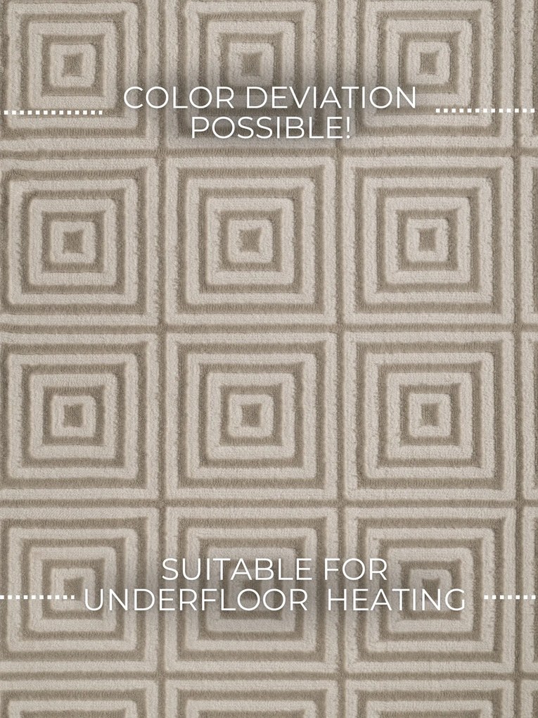 ELLE Decoration, Kusový koberec Perles 106184 White Cream z kolekce Elle, 120x170, béžová, ložnice