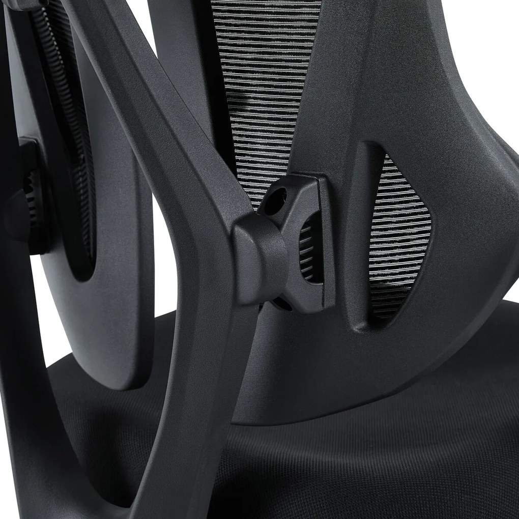 Ergonomická kancelářská židle AVENTO - černá síťovina