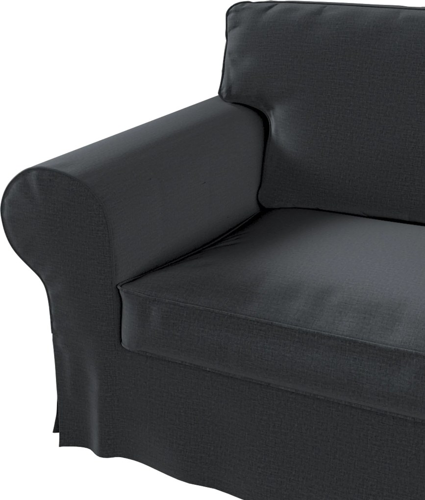Potah na pohovku IKEA Ektorp 2-místná s lenoškou barva šedá látka sametová