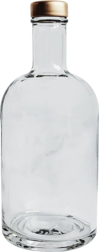 Skleněná láhev na olej 500 ml se zlatým uzávěrem APOLO