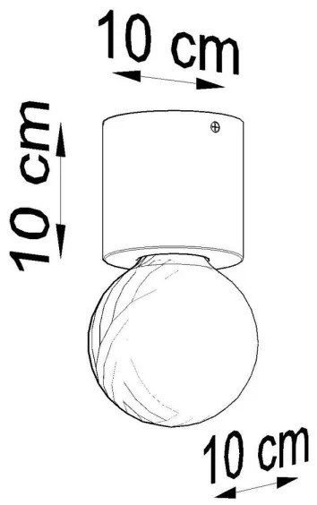 Sollux SL.0672 - Stropní svítidlo SALGADO 1xE27/60W/230V dřevo