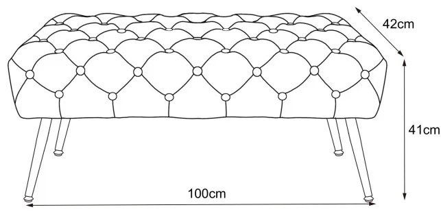 Taburetka MONACO pudrově růžová