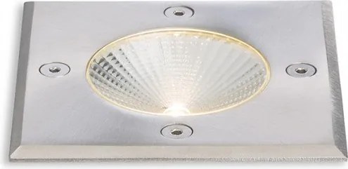 RED R10436 RIZZ čtvercová nerez 230V/350mA LED 3W IP65 3000K - RED - DESIGN RENDL