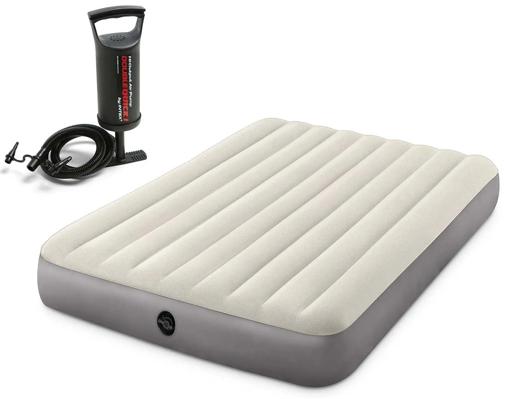 Nafukovací matrace INTEX 64103 203x152x25 cm s pístovou pumpou pro pohodlný spánek a kempování